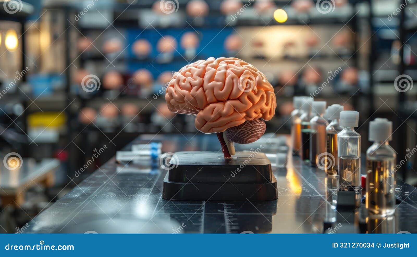 A Brain Model Used in a Neuroscience Lab To Study the Development of ...
