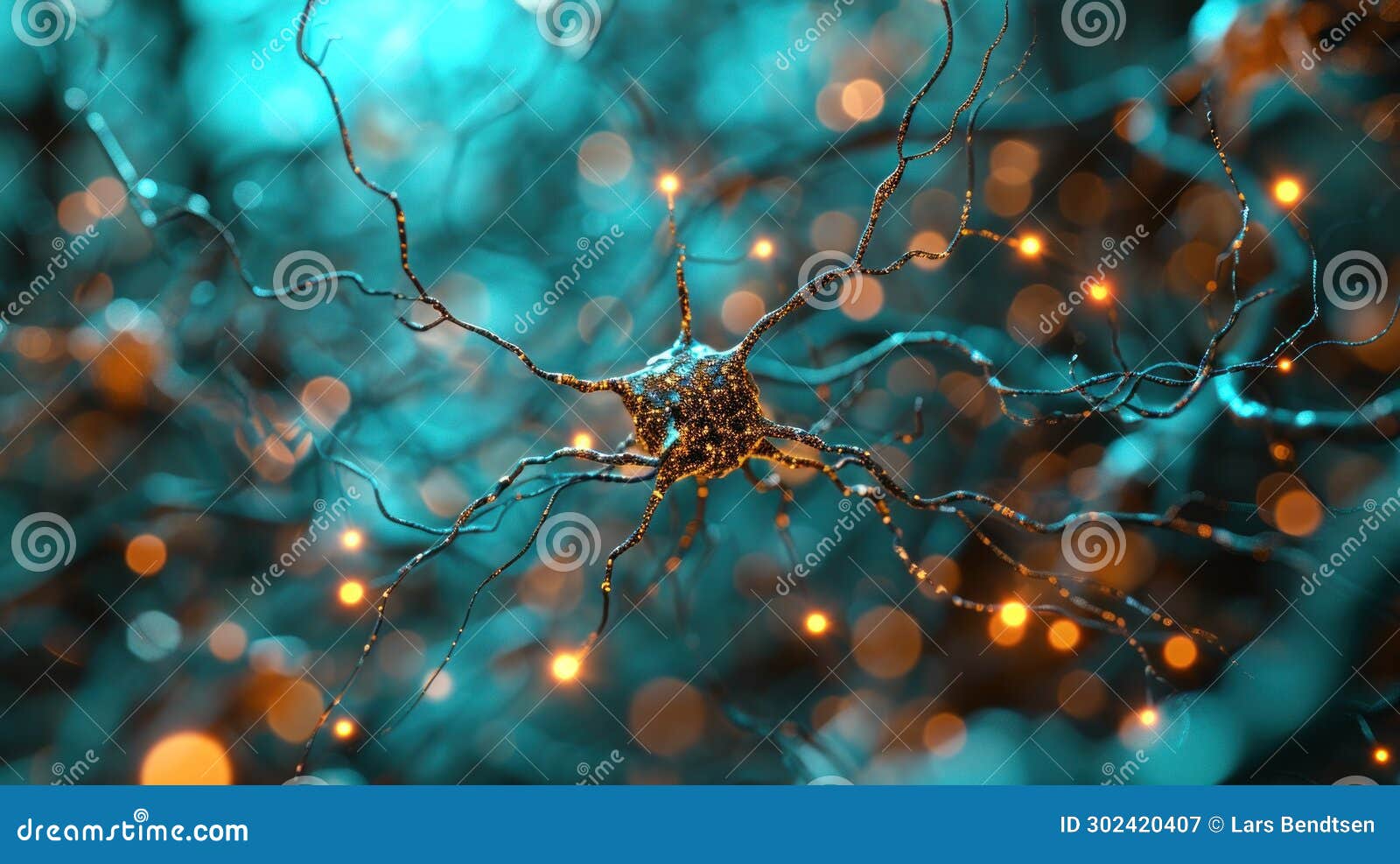 Brain Network Concept with Dynamic Lines - AI Generated Stock ...