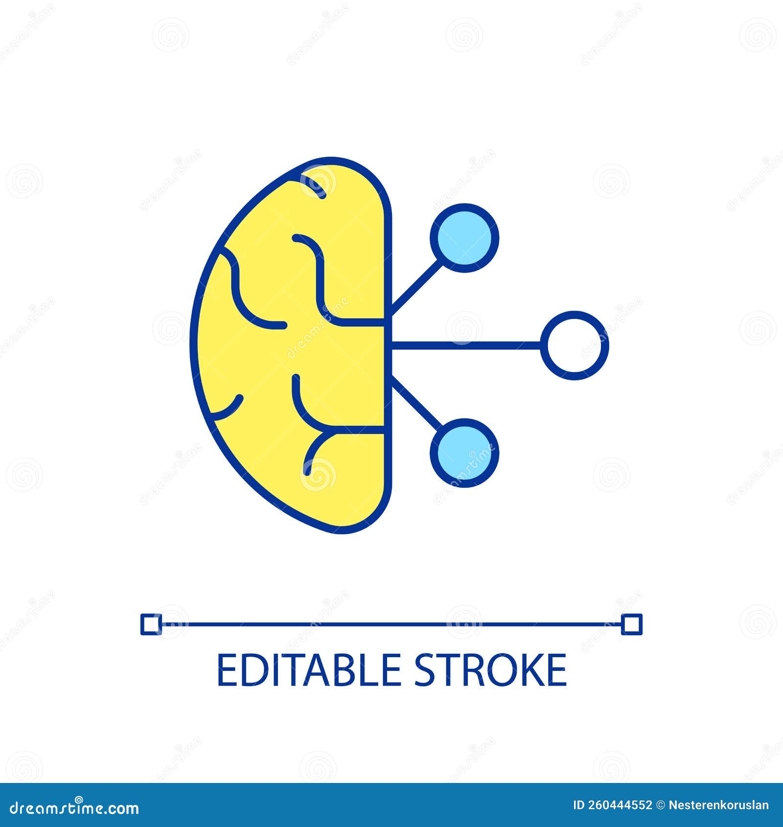 Memorization Line Icon, Outline Symbol, Vector Illustration, Concept ...