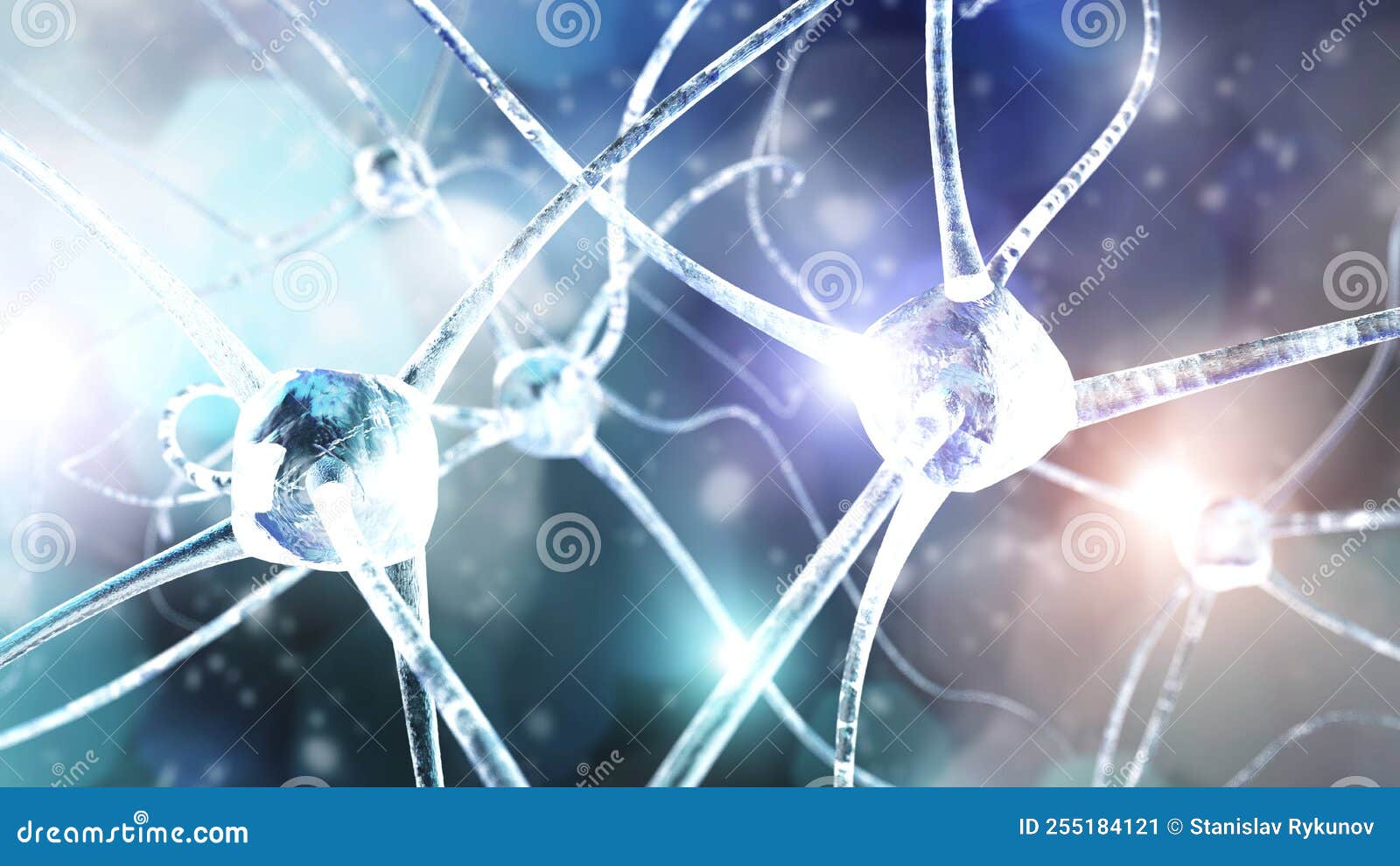 Brain Neural Network Work Neuron Impulse Stock Illustration ...