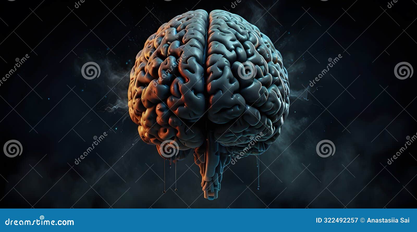The brain is a neuro stock illustration. Illustration of science ...