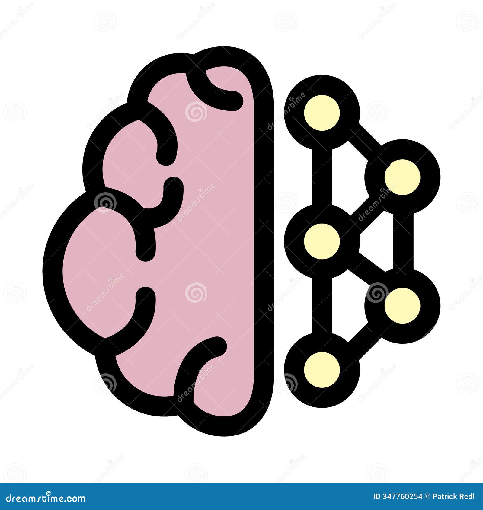 Neuronal Network With Electrical Activity Of Neuron Cells. Neuroscience ...
