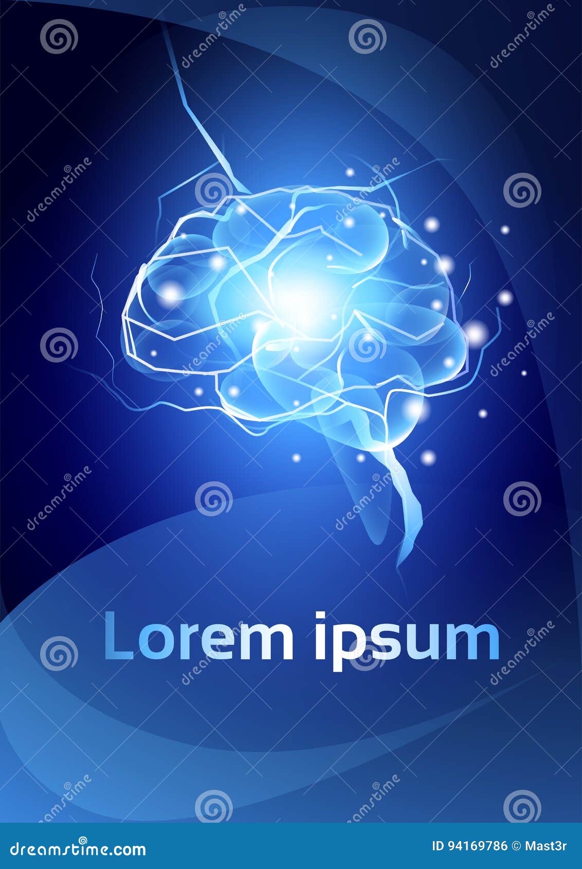 Brain Neurons Activity Medicine Thinking Intelligence Concept Banner ...