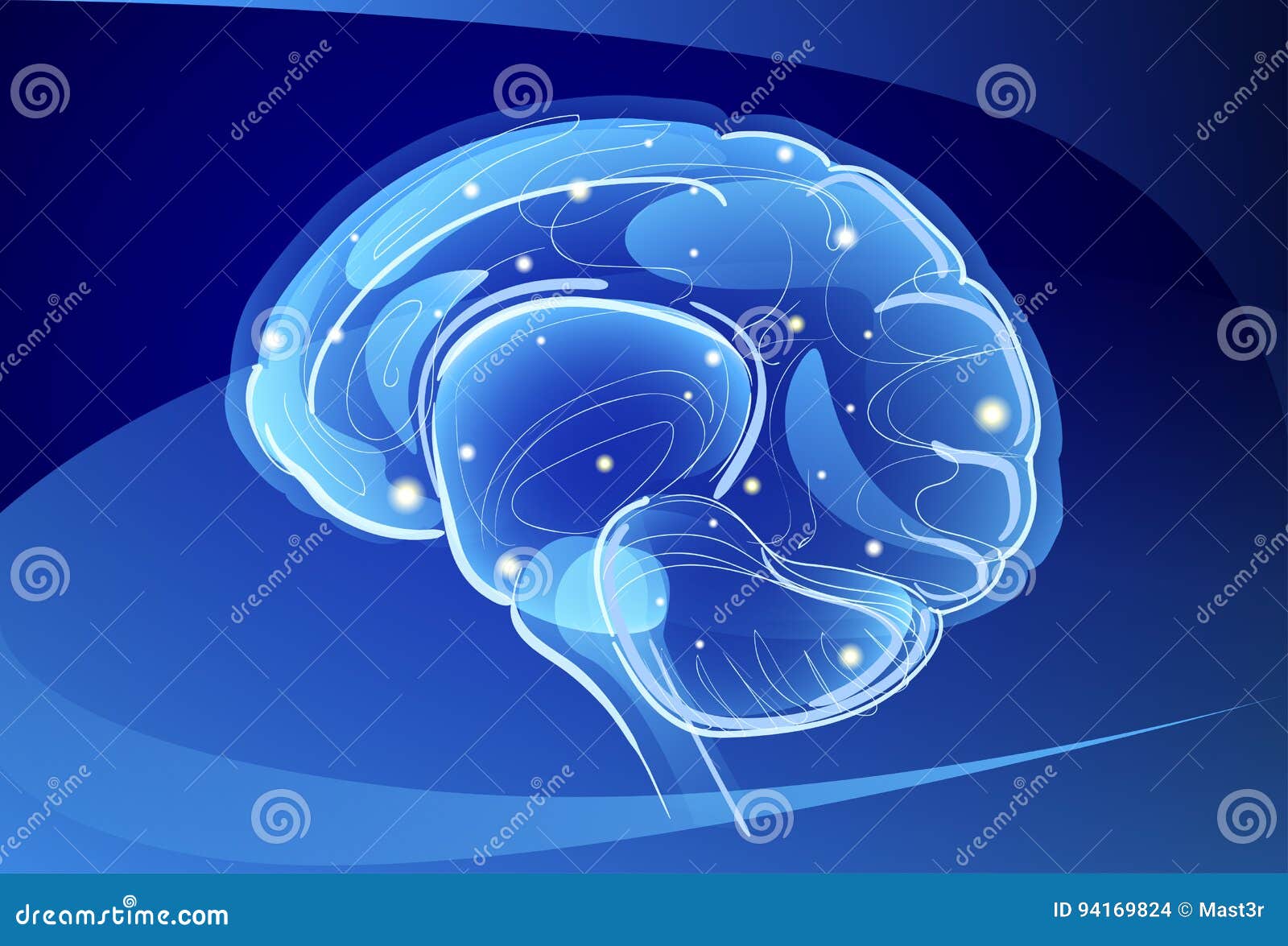 Brain Neurons Activity, Medicine Thinking Intelligence Concept Banner ...
