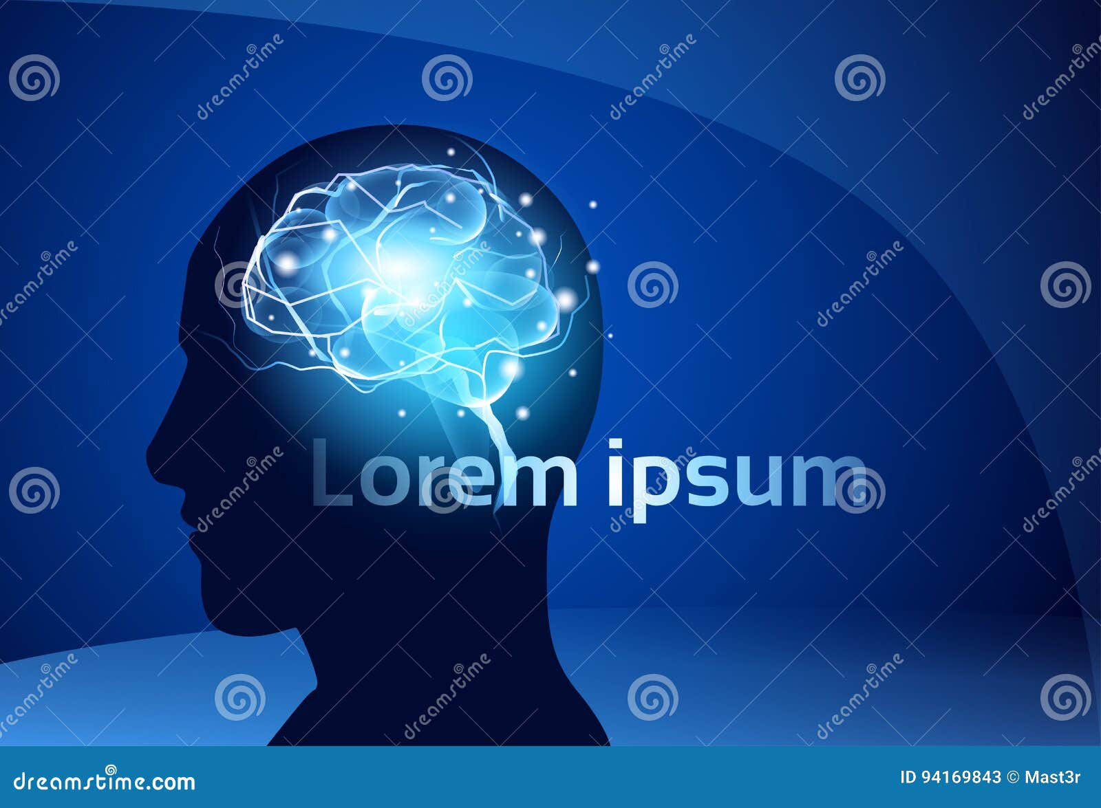 Brain Neurons Activity Medicine Thinking Intelligence Concept Banner ...