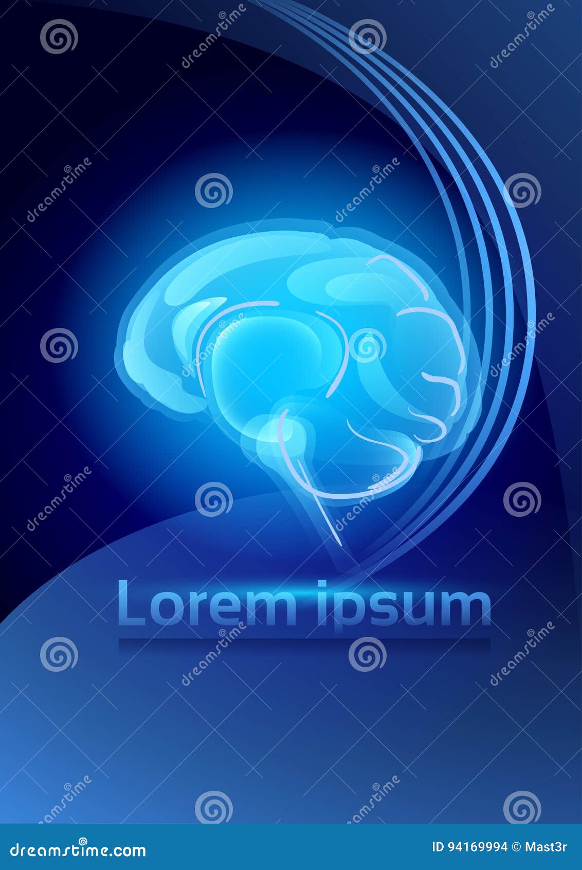 Brain Neurons Activity, Medicine Thinking Intelligence Concept Banner ...