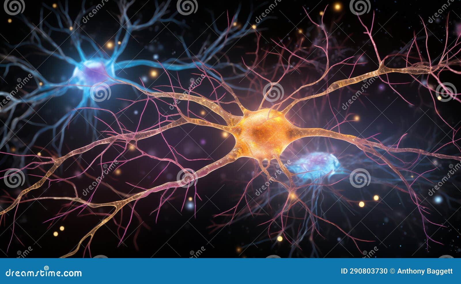 Brain Neurons Are Cells That Transmit Electrical Signals Royalty-Free ...