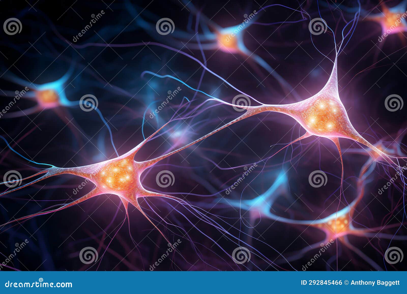 Brain neurons stock illustration. Illustration of sending - 292845466