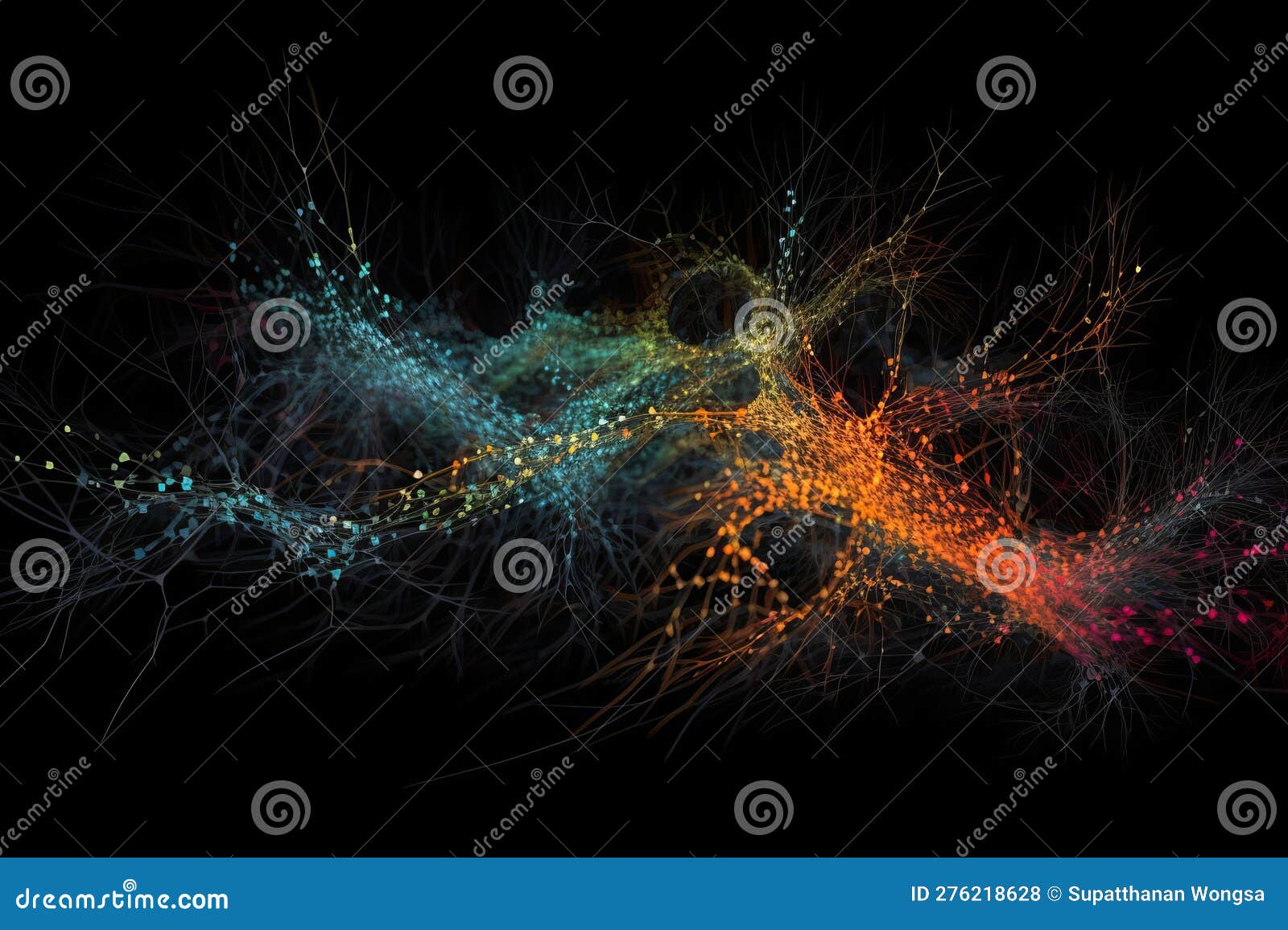 Brain Neurons in the Head. from Generative Ai Stock Illustration ...
