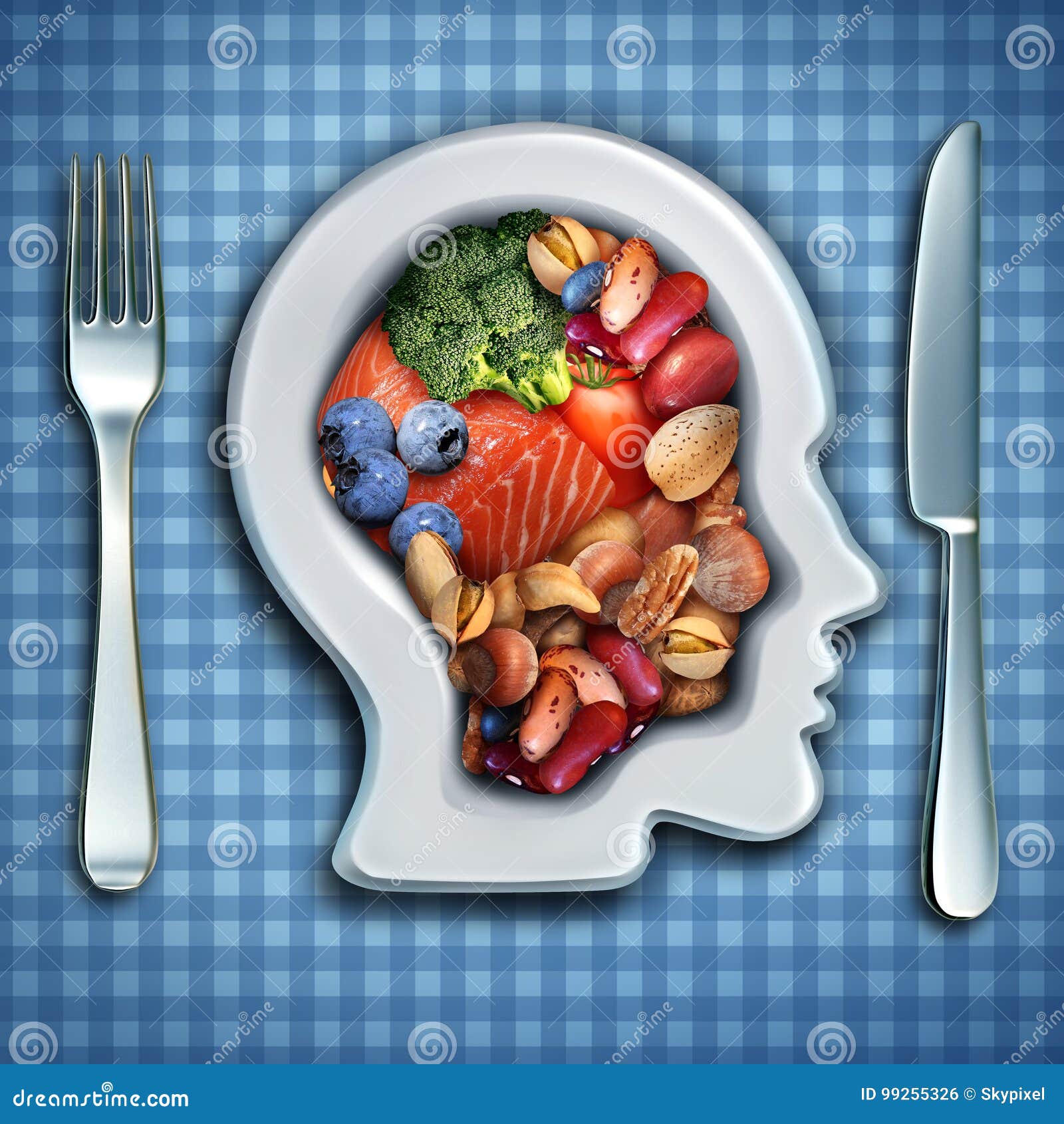 Brain Nutrition stock abbildung. Illustration von protein - 99255326