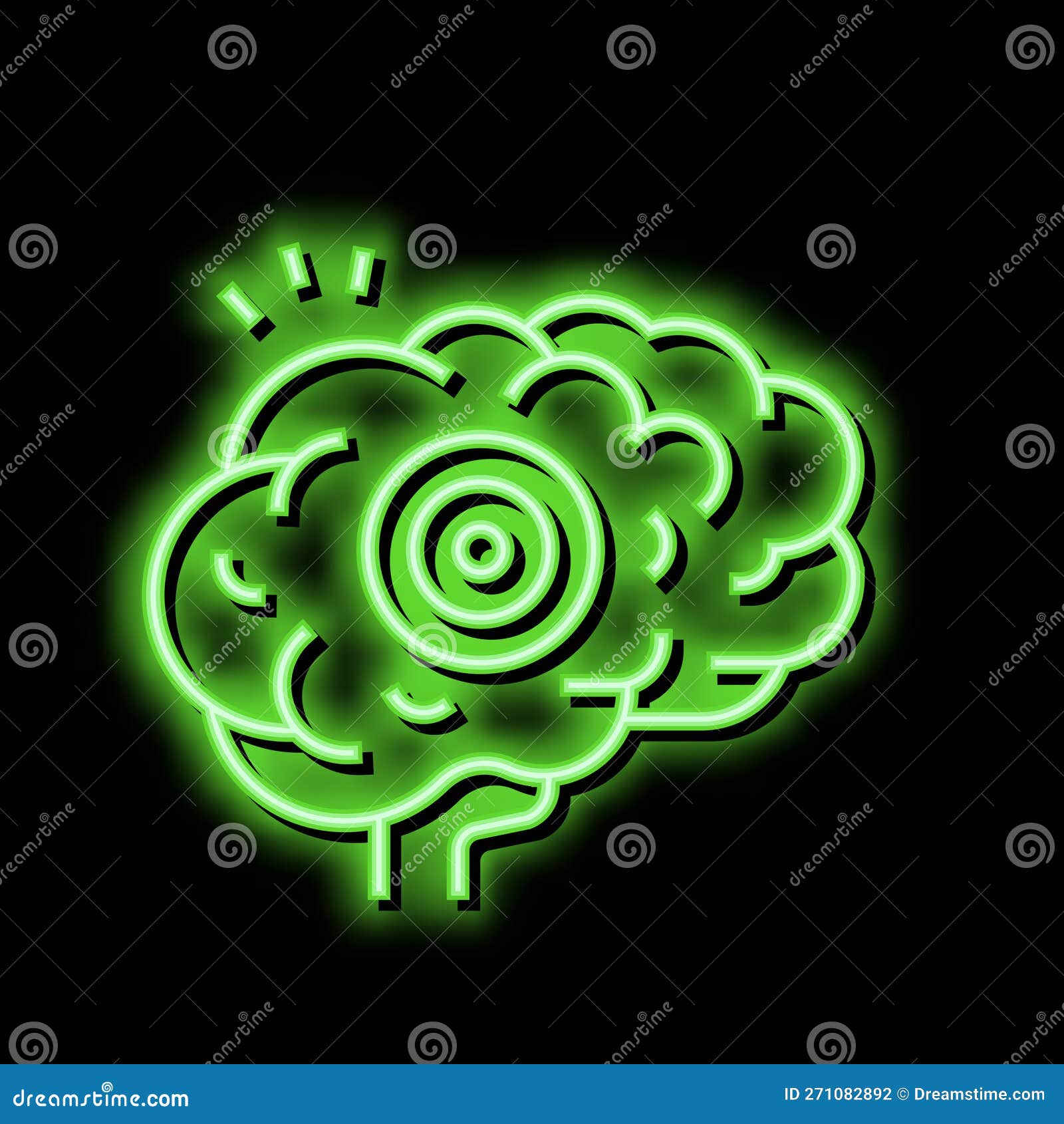 Brain Pain Disease Vector Illustration | CartoonDealer.com #222812768