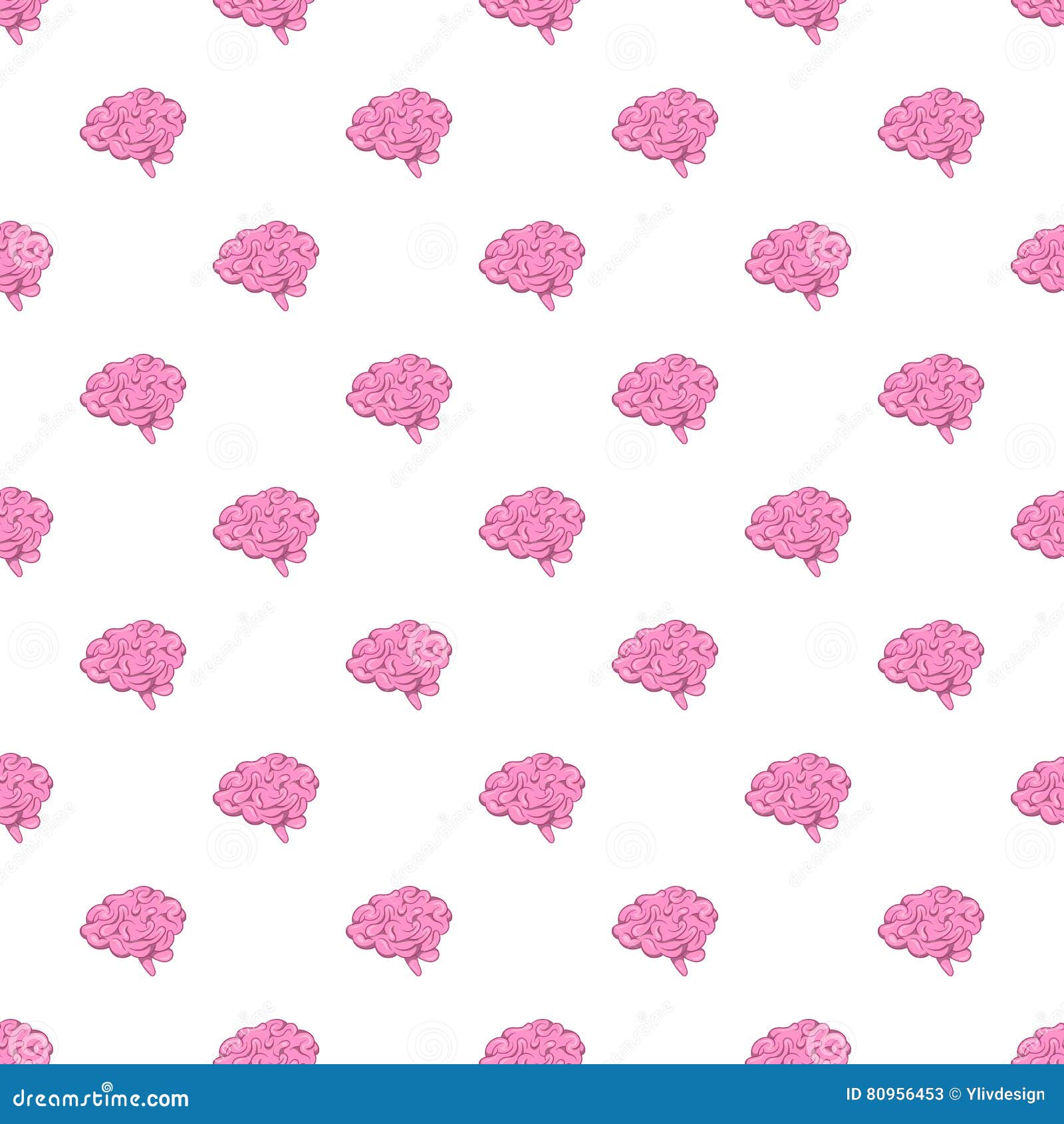 Brain Pattern, Cartoon Style Stock Vector - Illustration of modern ...