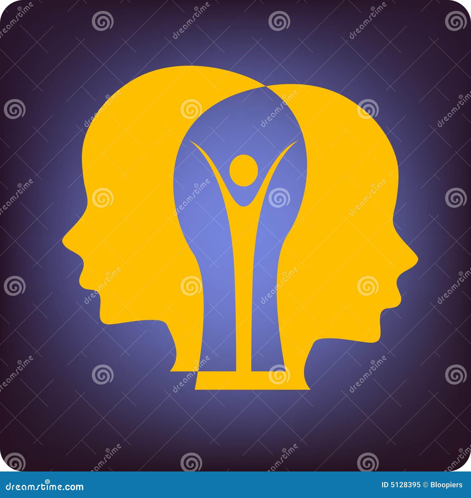 Brain people stock vector. Illustration of neurology, brain - 5128395