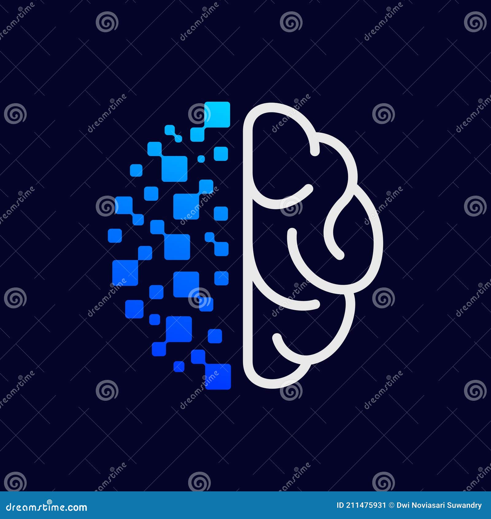 Brain Pixel Art. Human Internal Organs 8 Bit. Pixelate Anatomy 1 ...