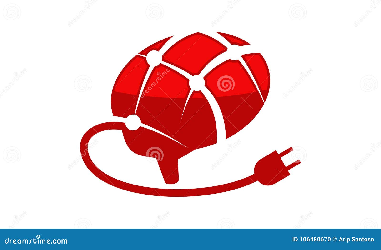 Brain Plug Logo Design Template Stock Vector - Illustration of learning ...