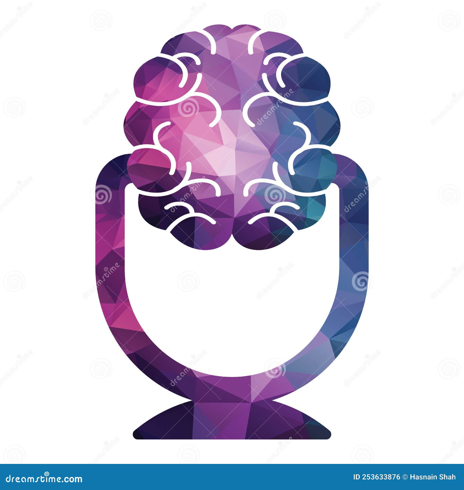 Brain Podcast Logo Vector Concept. Stock Vector - Illustration of ...