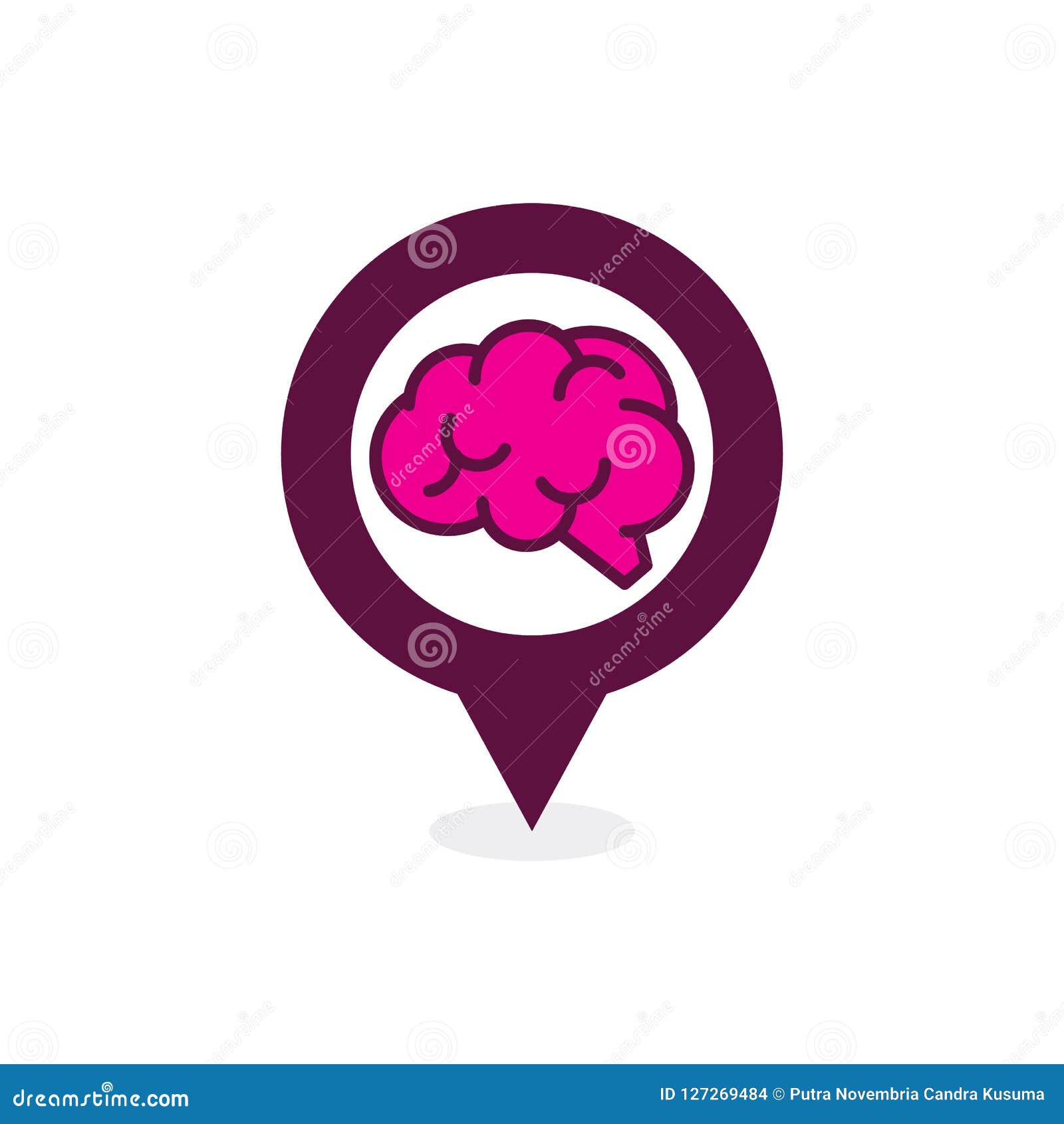 Brain Point Logo Icon Design Ilustración del Vector - Ilustración de ...