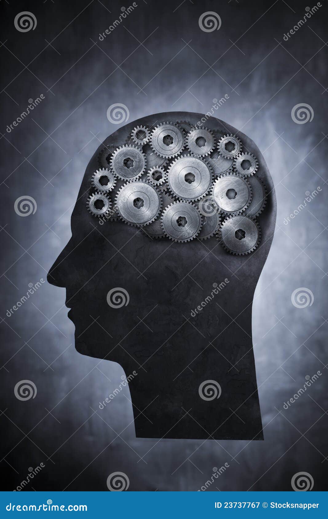 Brain Power stock image. Image of gears, idea, memory - 23737767