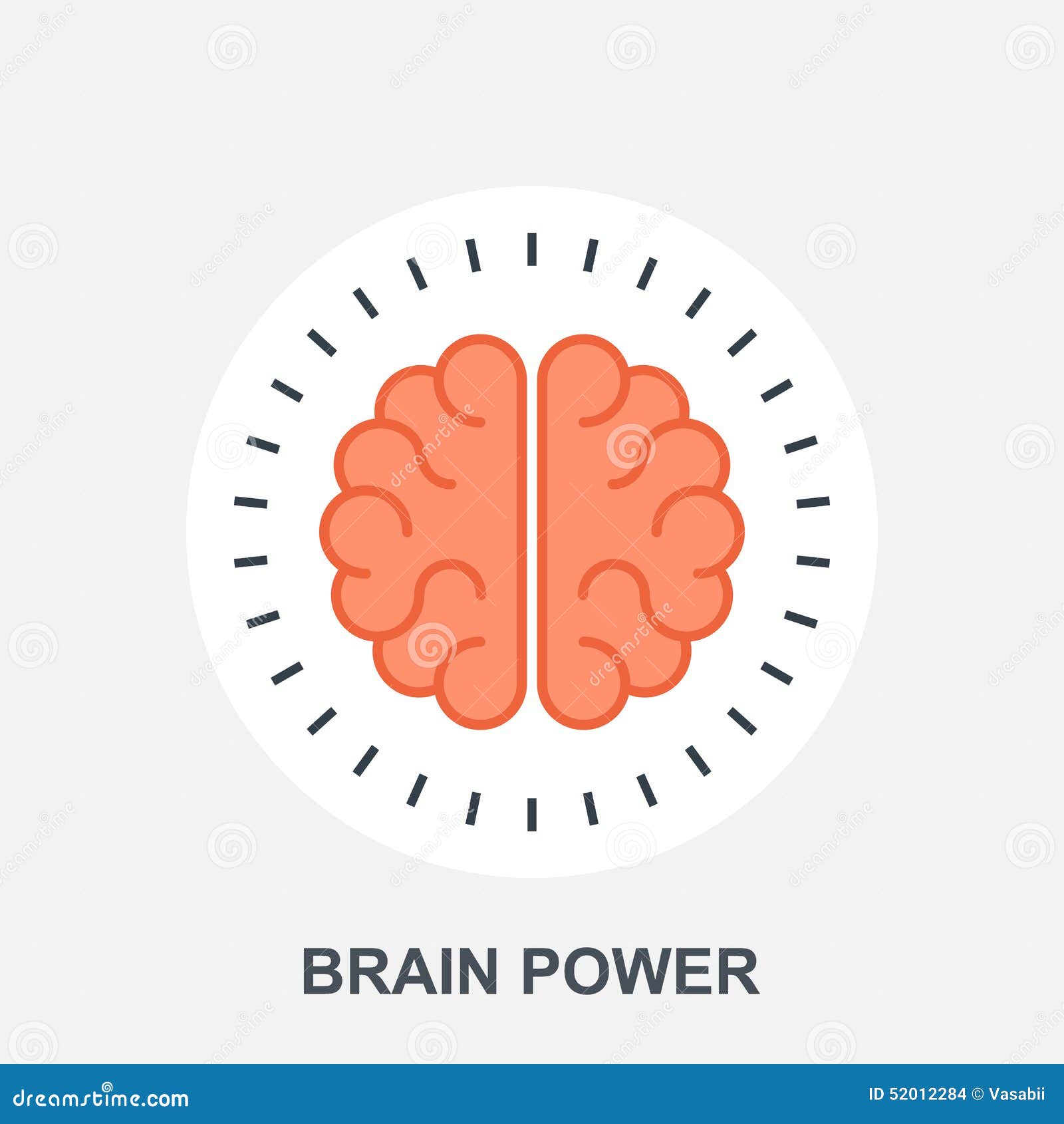 Brain Power vektor illustrationer. Illustration av strategi - 52012284