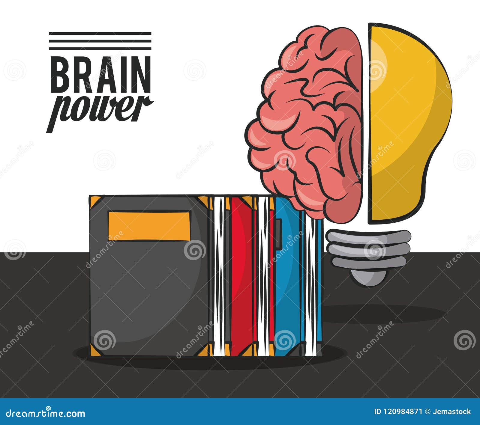 Brain power concept stock vector. Illustration of mind - 120984871