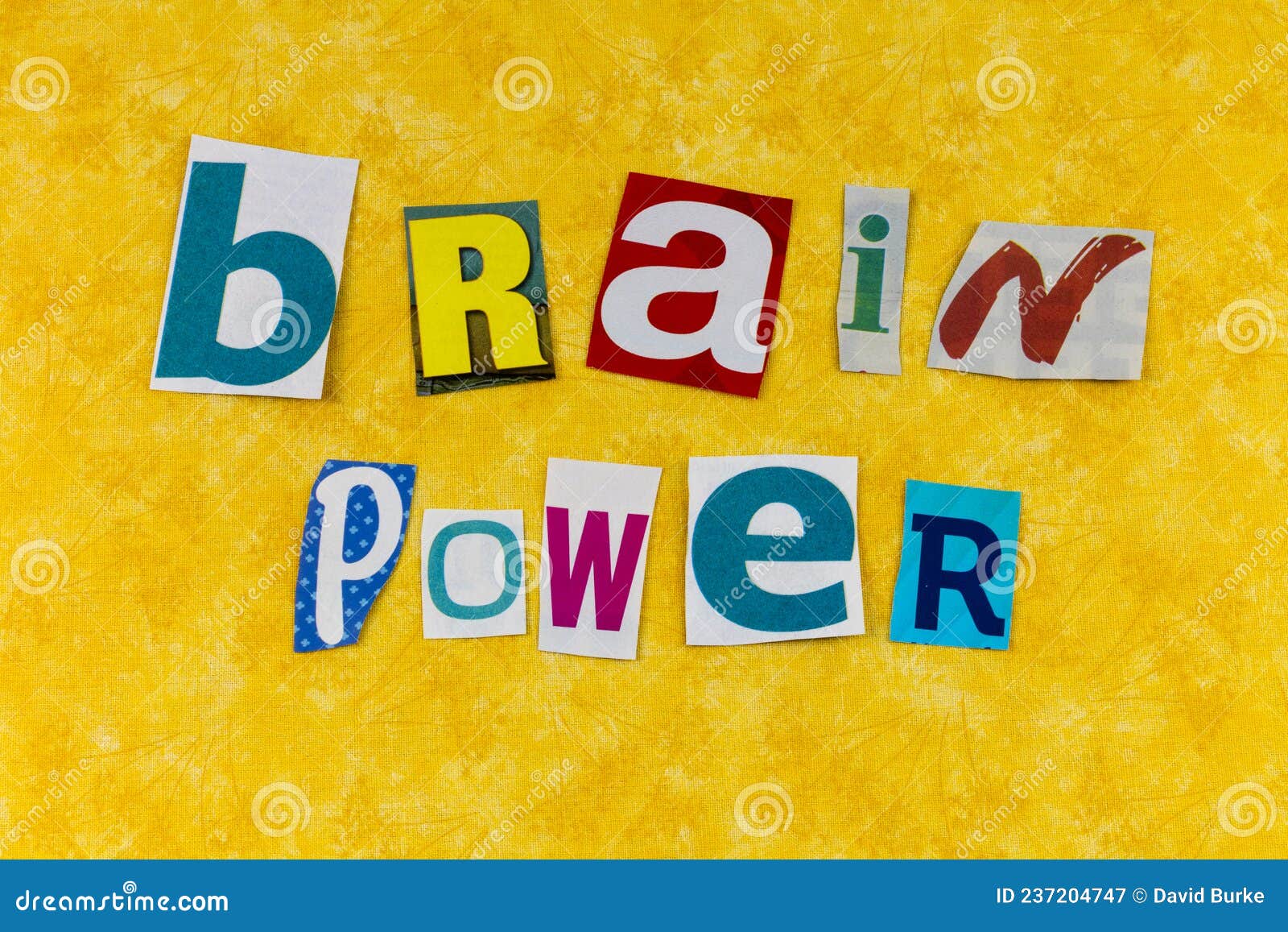 Brain Power Brainstorming Boost Knowledge Human Mind Intelligence Stock ...