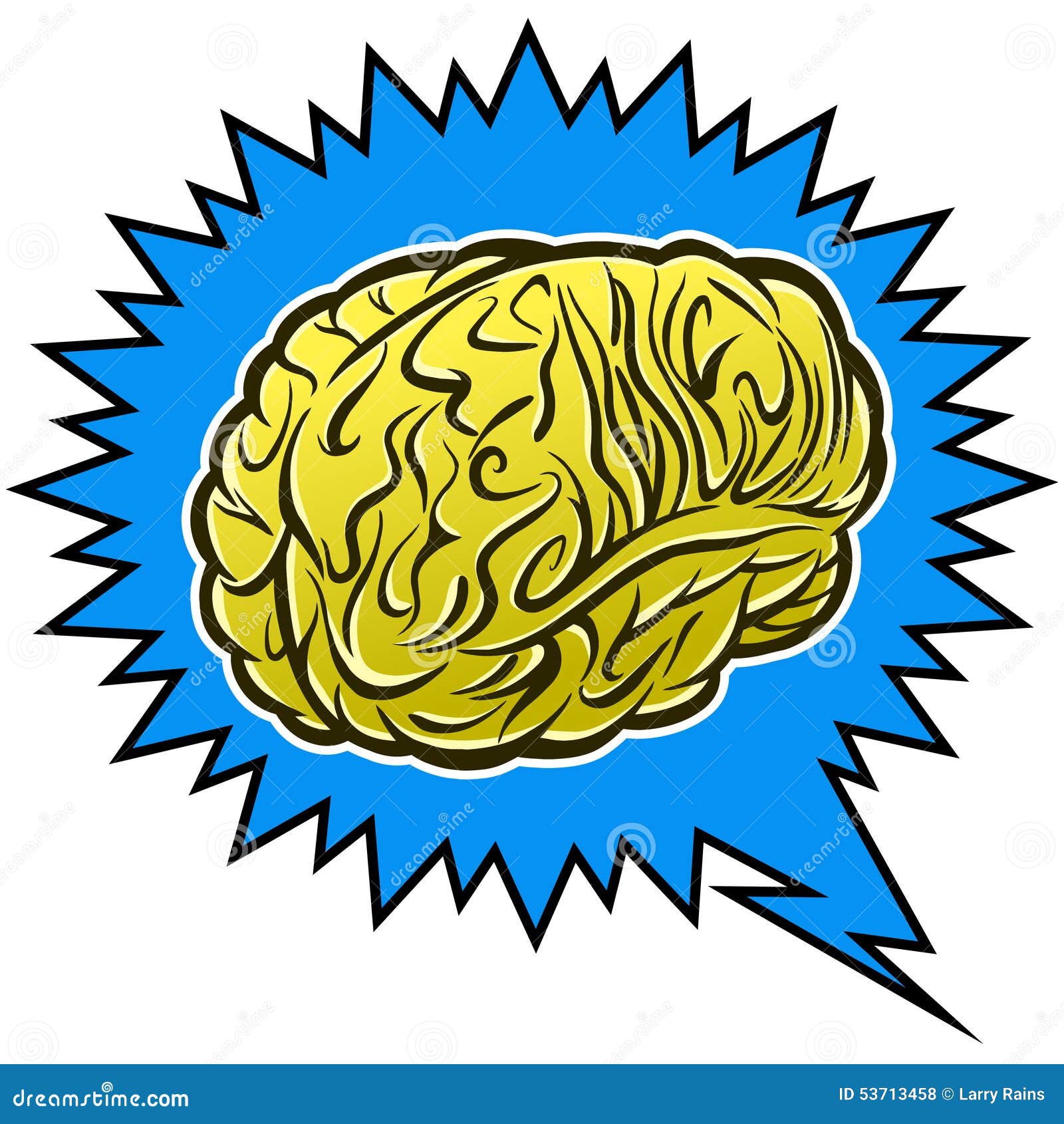 Brain Power Vector Illustration | CartoonDealer.com #53713458