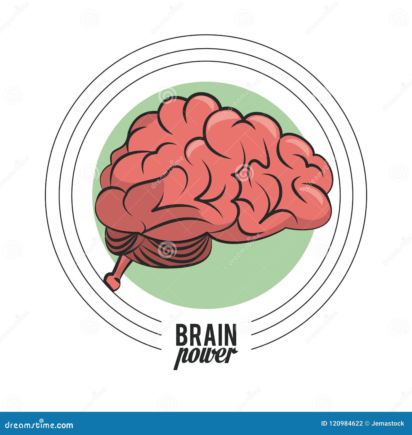 Brain power concept stock vector. Illustration of knowledge - 120984622