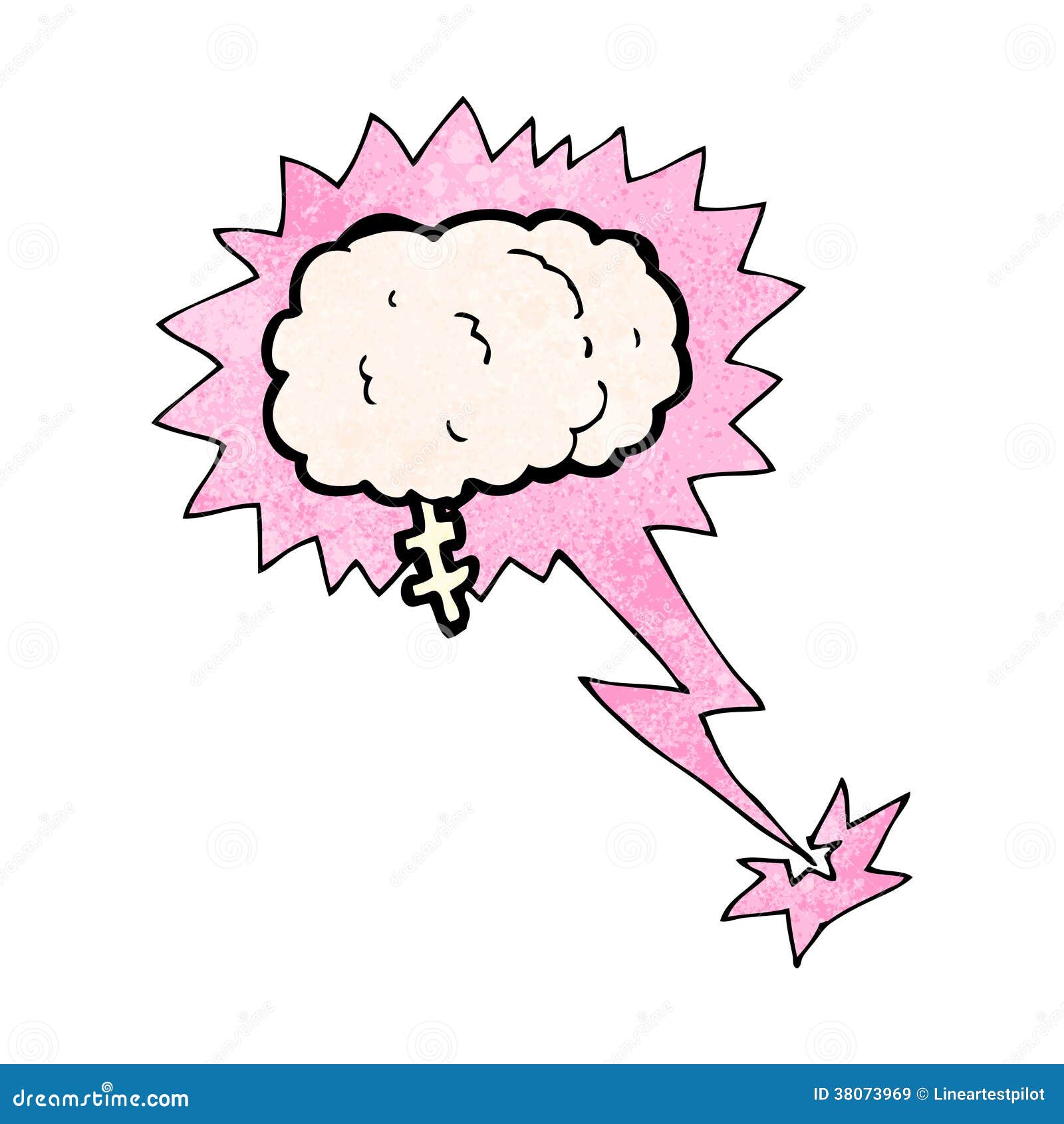 Brain power cartoon stock vector. Illustration of drawing - 38073969