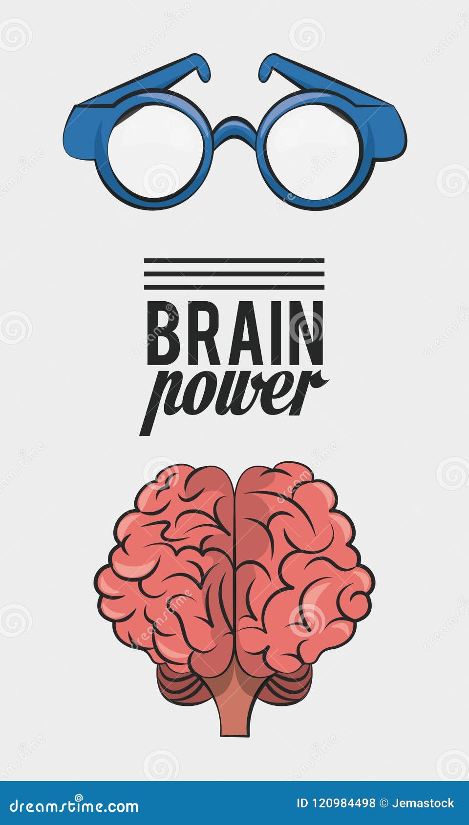 Brain power concept stock vector. Illustration of inspiration - 120984498
