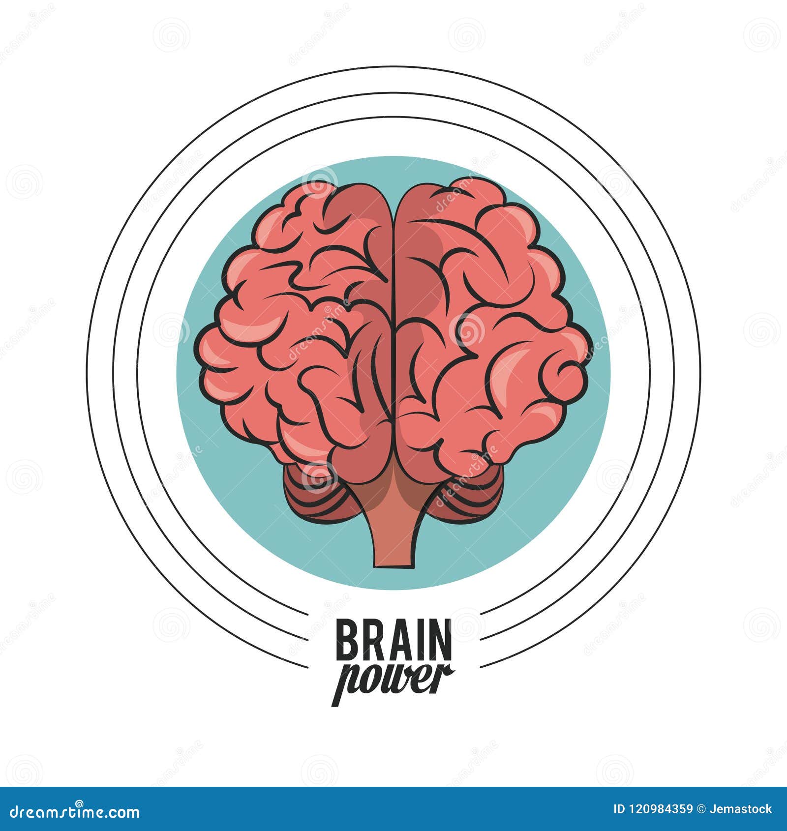 Brain power concept stock vector. Illustration of mind - 120984359