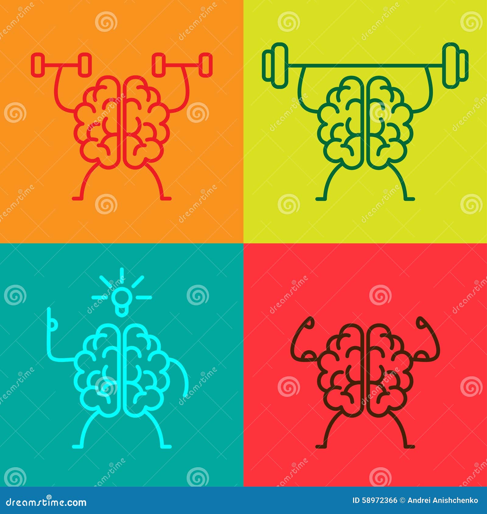 Power Icons. Start Engine Symbol. Push Arrow. Cartoon Vector ...