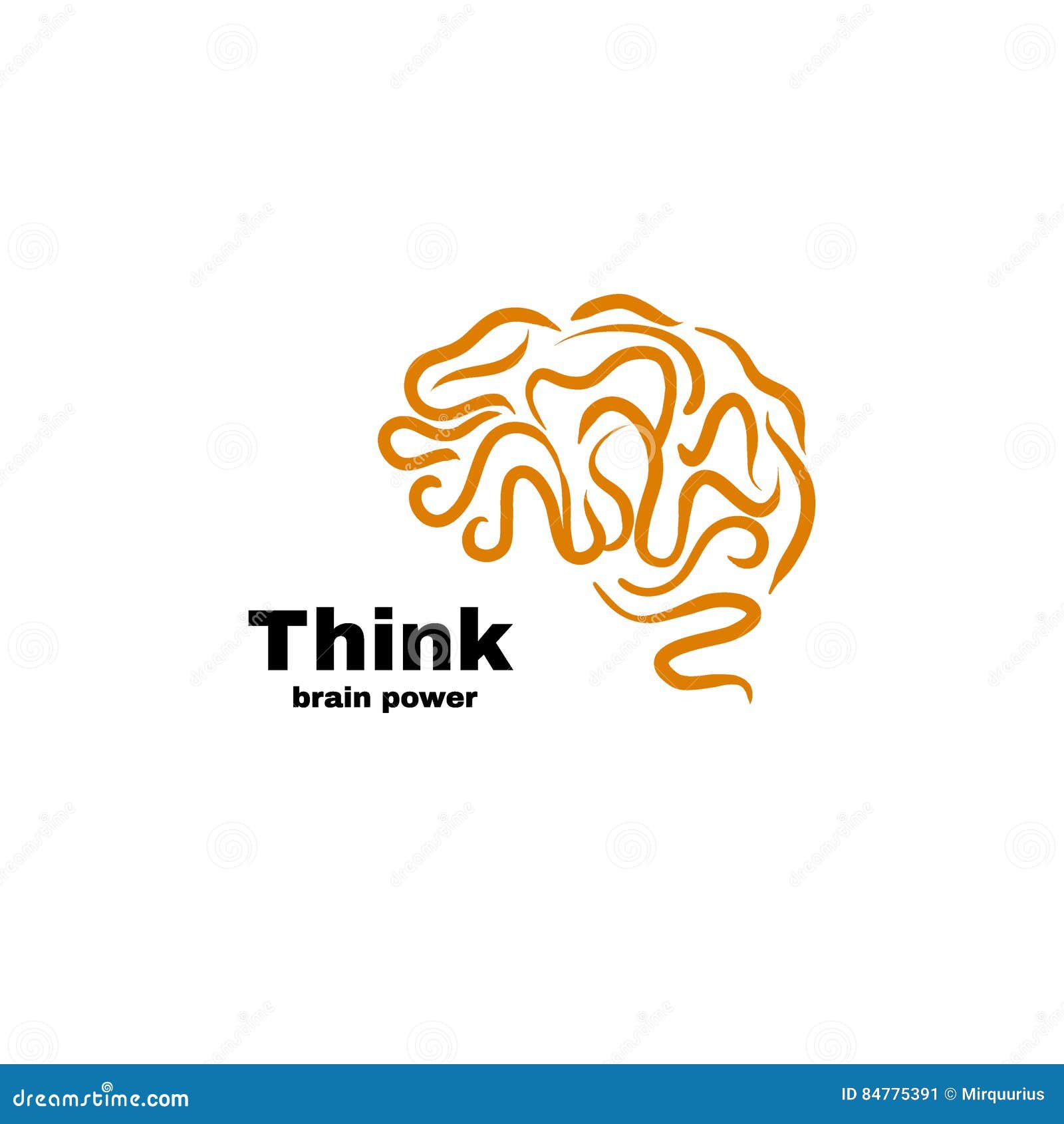 Brain Power Logo Vector Illustration Stock Vector - Illustration of ...