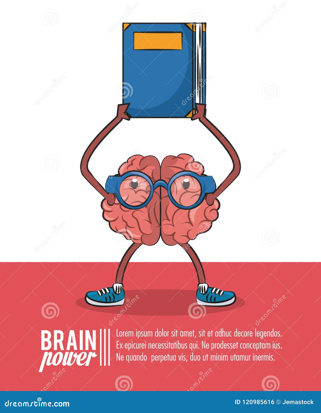 Brain power poster stock vector. Illustration of infographic - 120985616