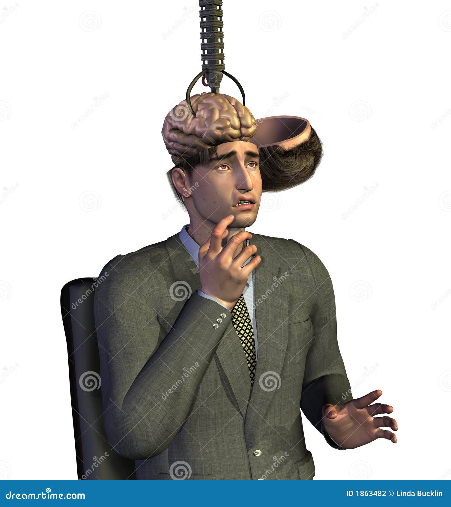 Brain Removal stock illustration. Illustration of sycophant - 1863482