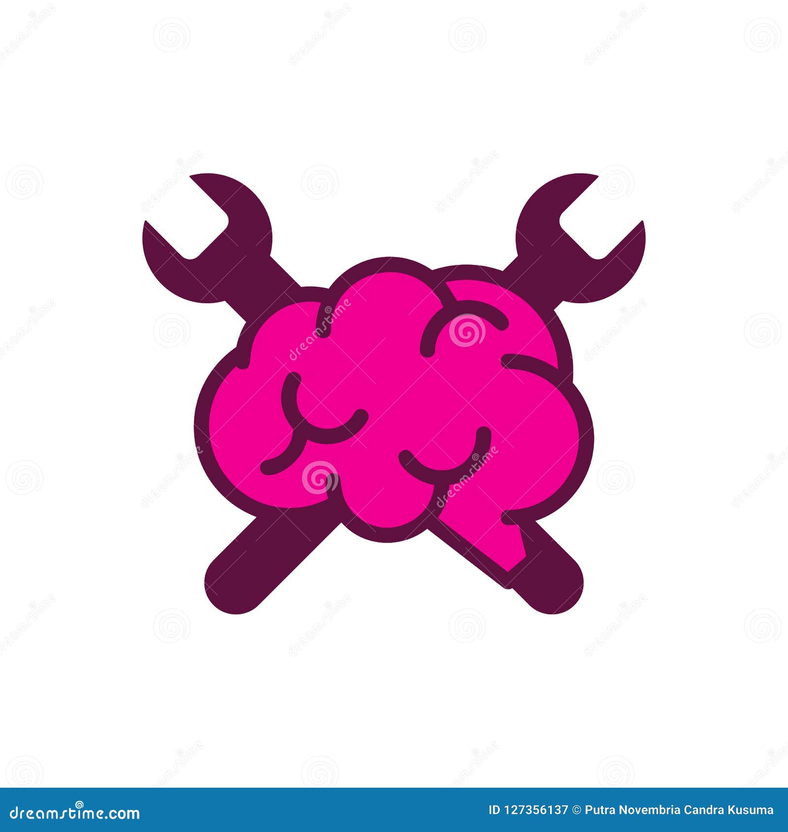 Brain Repair Logo Icon Design Illustration Stock - Illustration du ...