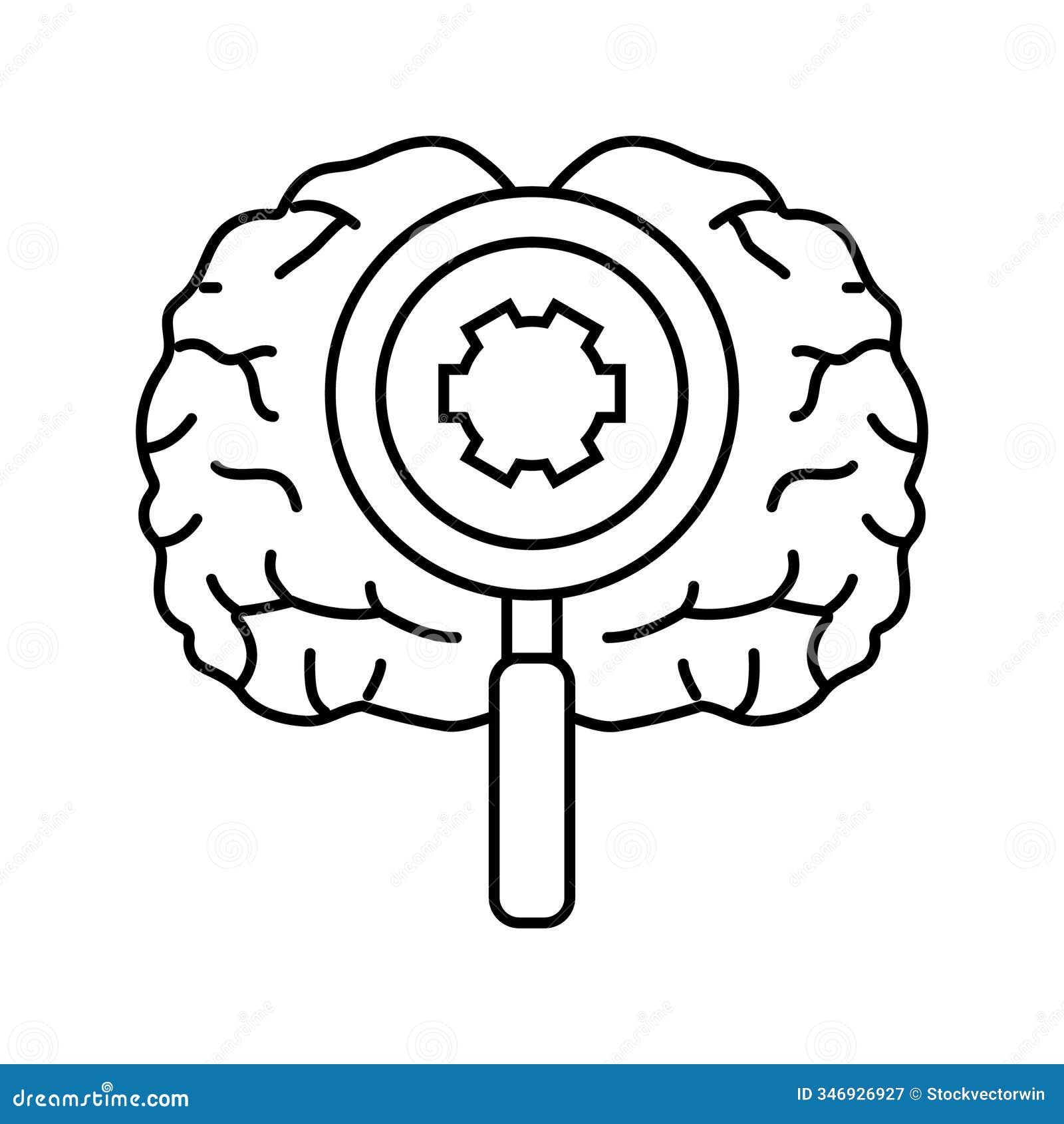 Brain Research Neuroscience Neurology Line Icon Vector Illustration ... Brain Research Neuroscience Neurology Line Icon Vector Illustration ...