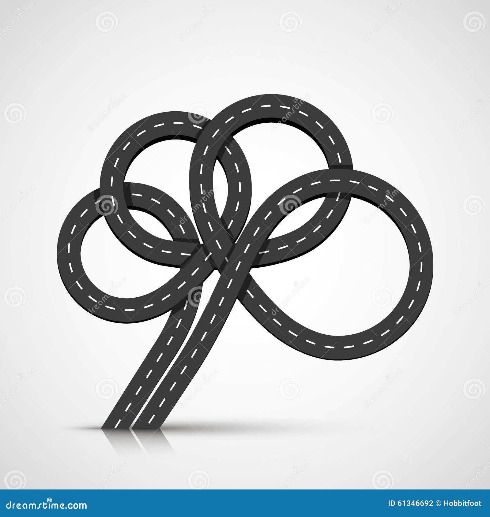 Brain road location stock vector. Illustration of memory - 61346692