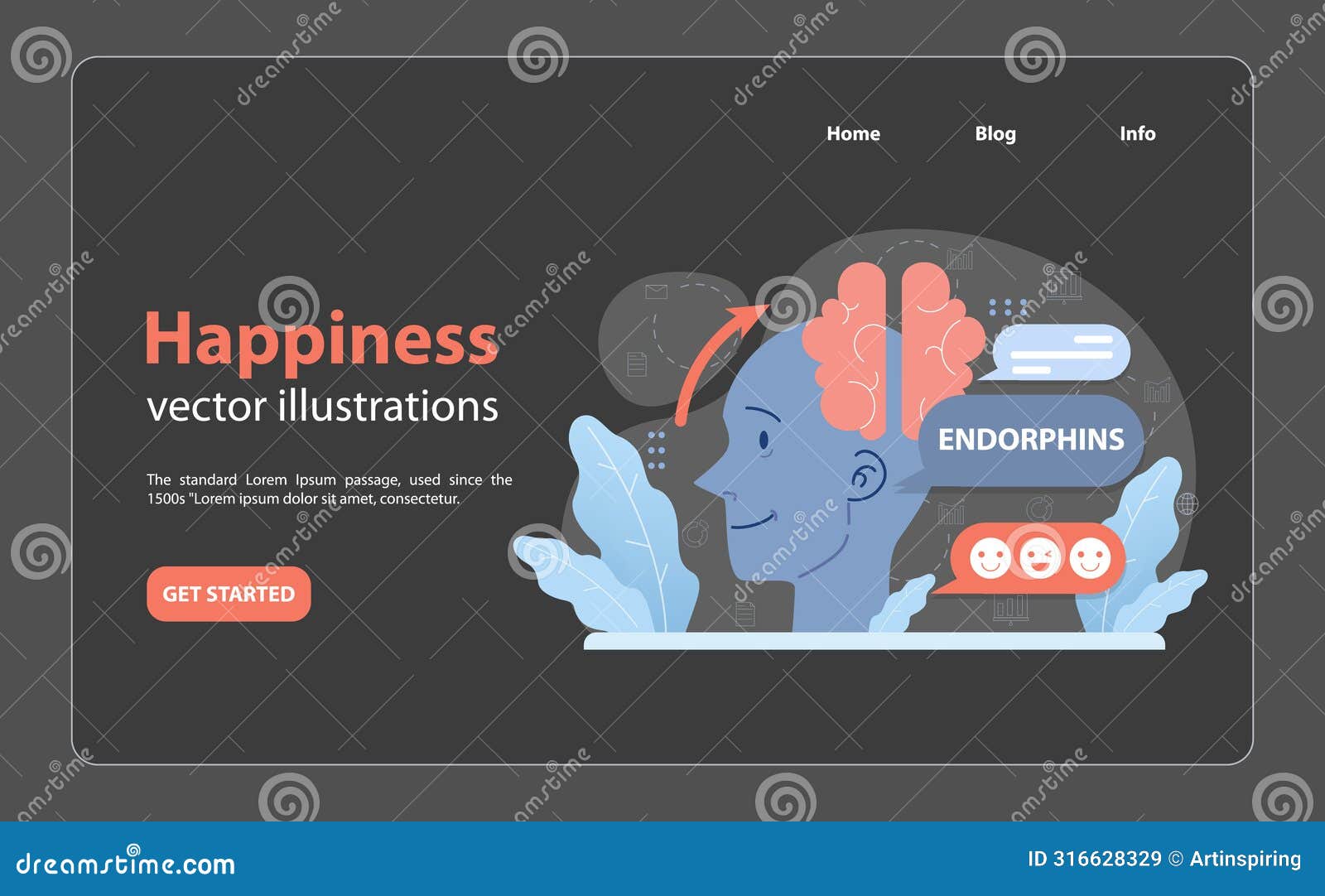 Brain s joy journey. Flat stock vector. Illustration of happy - 316628329 Brain s joy journey. Flat stock vector. Illustration of happy - 316628329