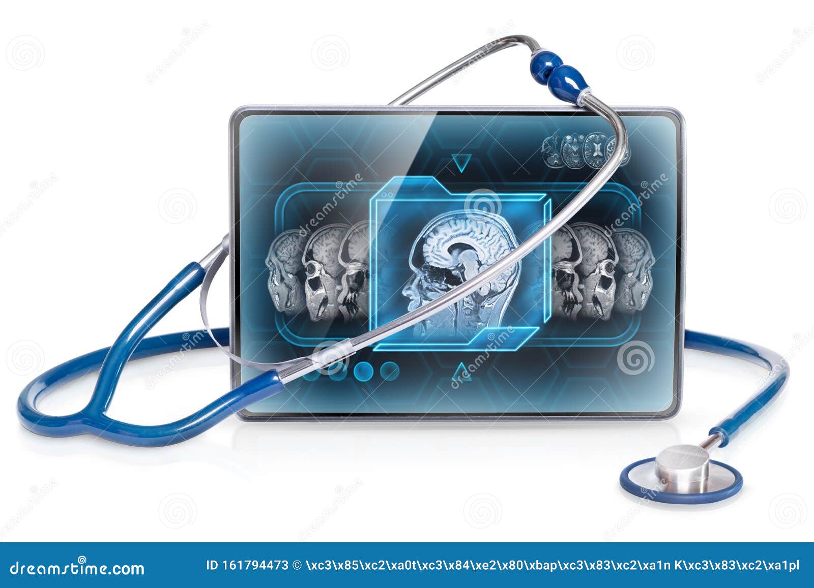 Brain scan stock image. Image of imaging, futuristic - 161794473