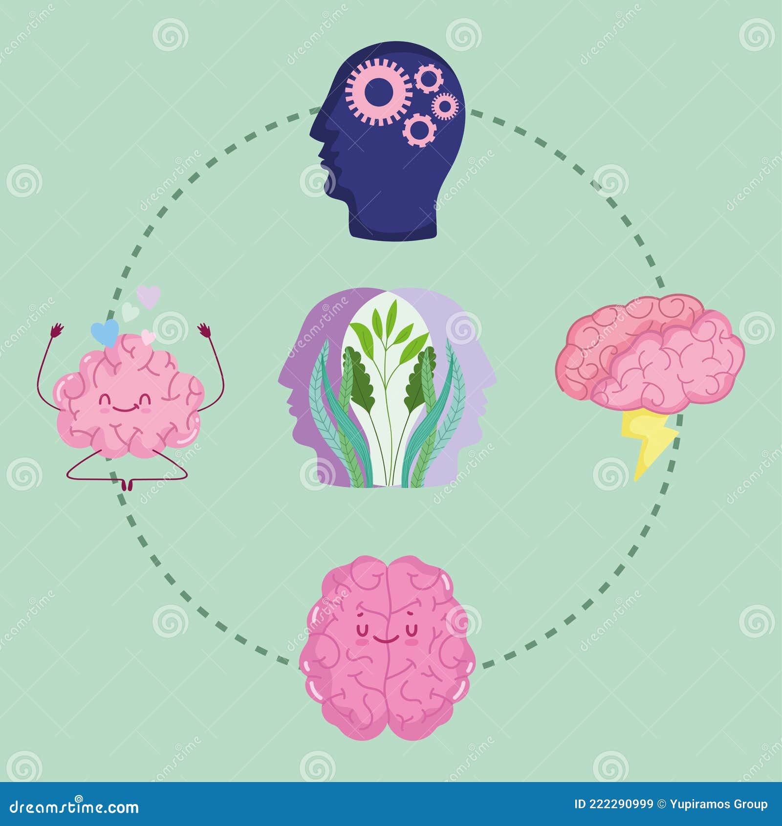 Brain science anatomy stock vector. Illustration of medical - 222290999