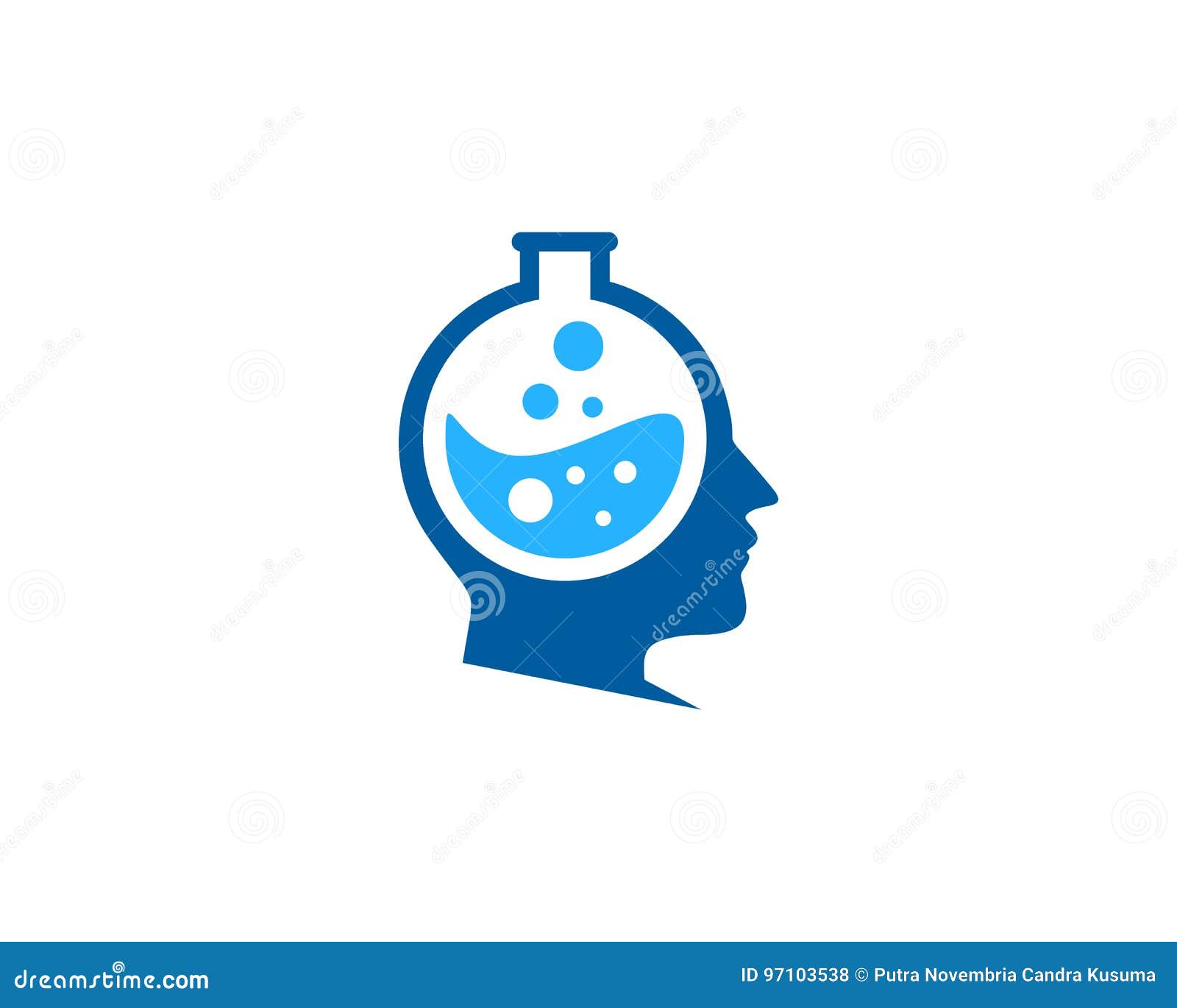 Brain Science Lab Icon Logo Design Element Stock Vector - Illustration ...