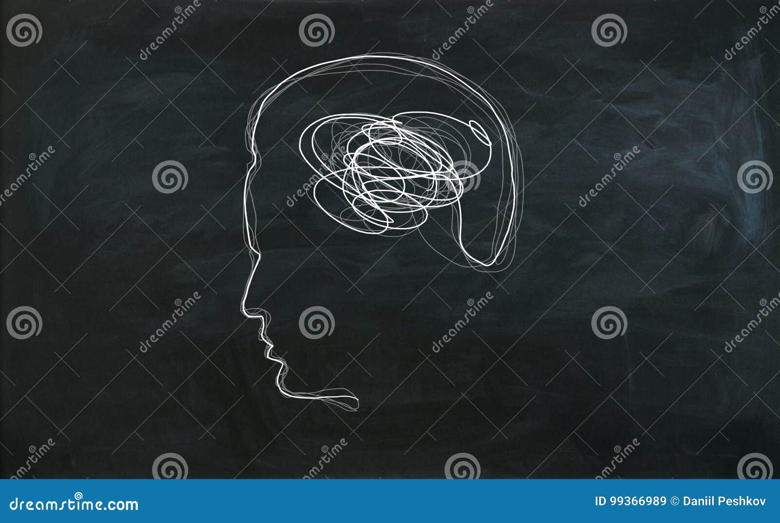 Brain scribble stock illustration. Illustration of abstract - 99366989