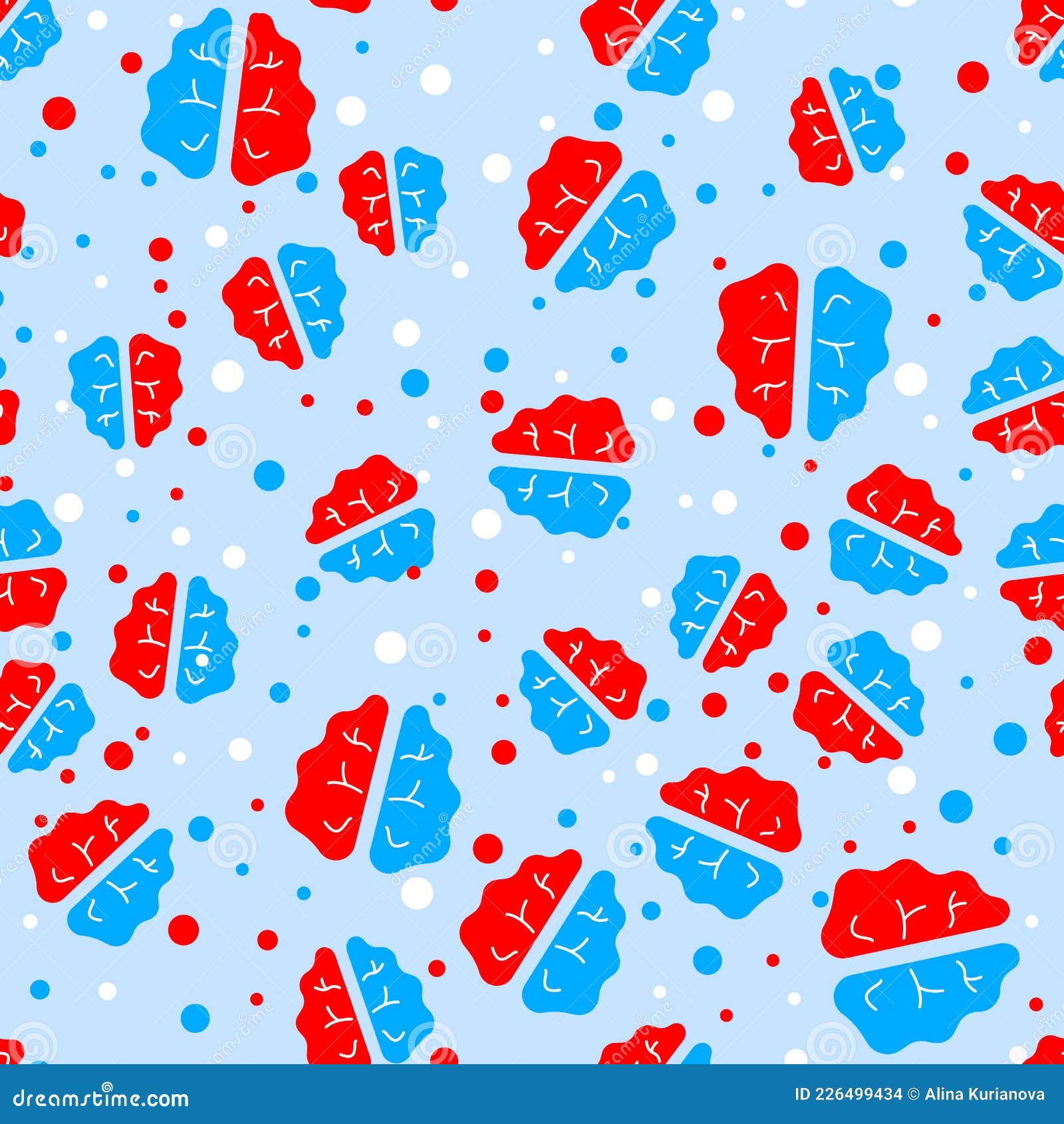 Brain Seamless Pattern. Medical Concept. Background with Cerebral ...