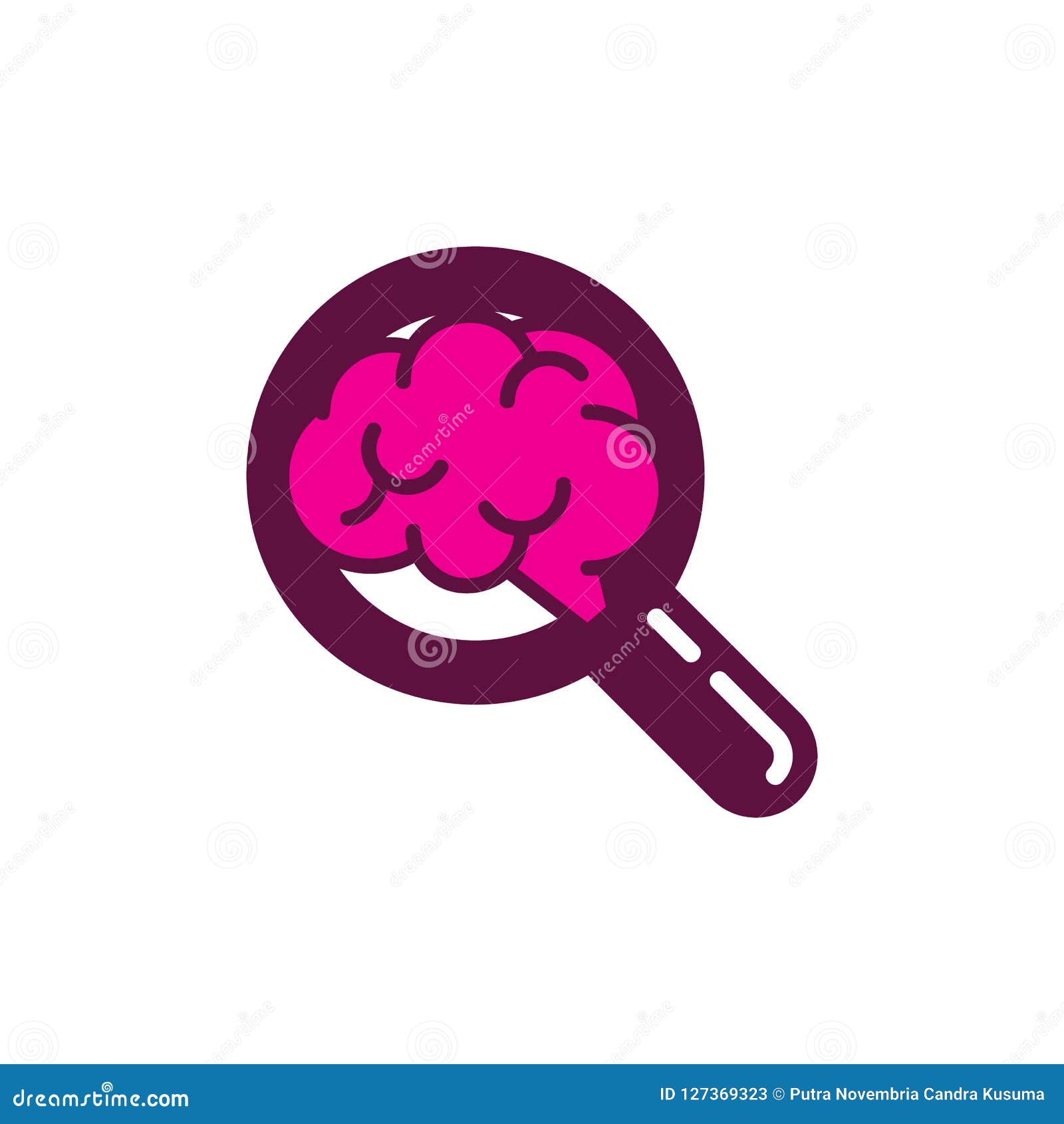 Brain Search Logo Icon Design Ilustración del Vector - Ilustración de ...