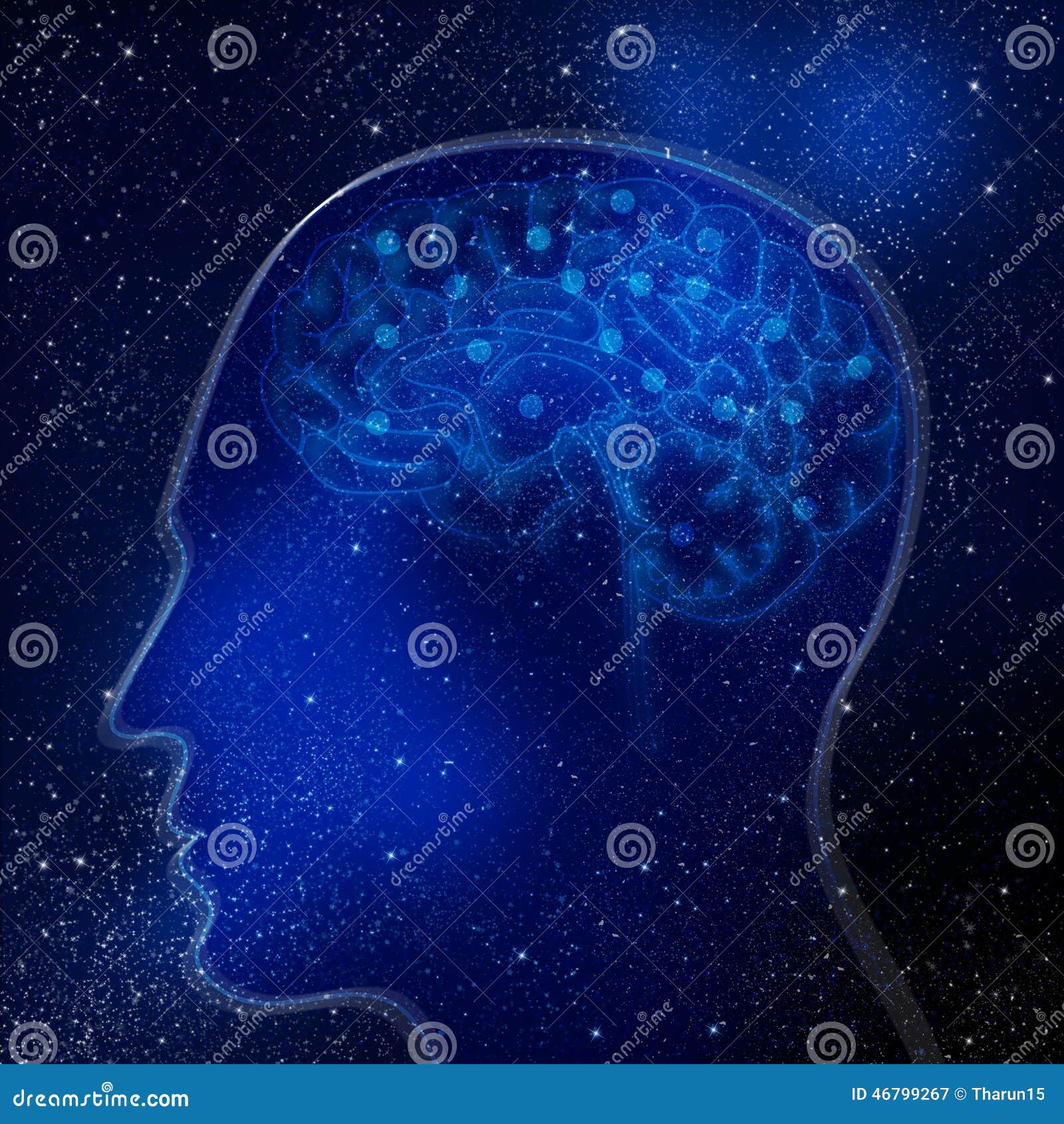 Brain, the Seat of Intelligence Stock Image - Image of blue ...