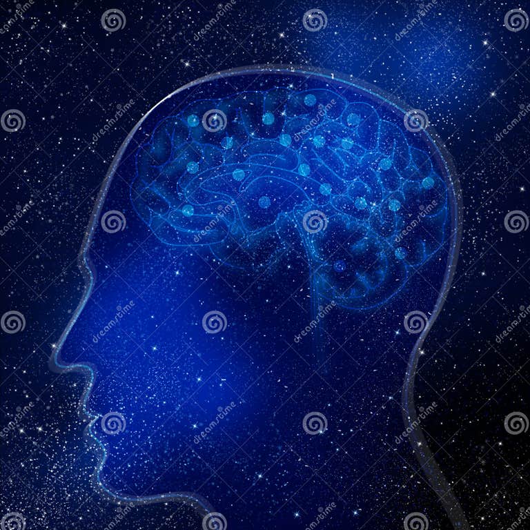 Brain, the Seat of Intelligence Stock Image - Image of blue ...