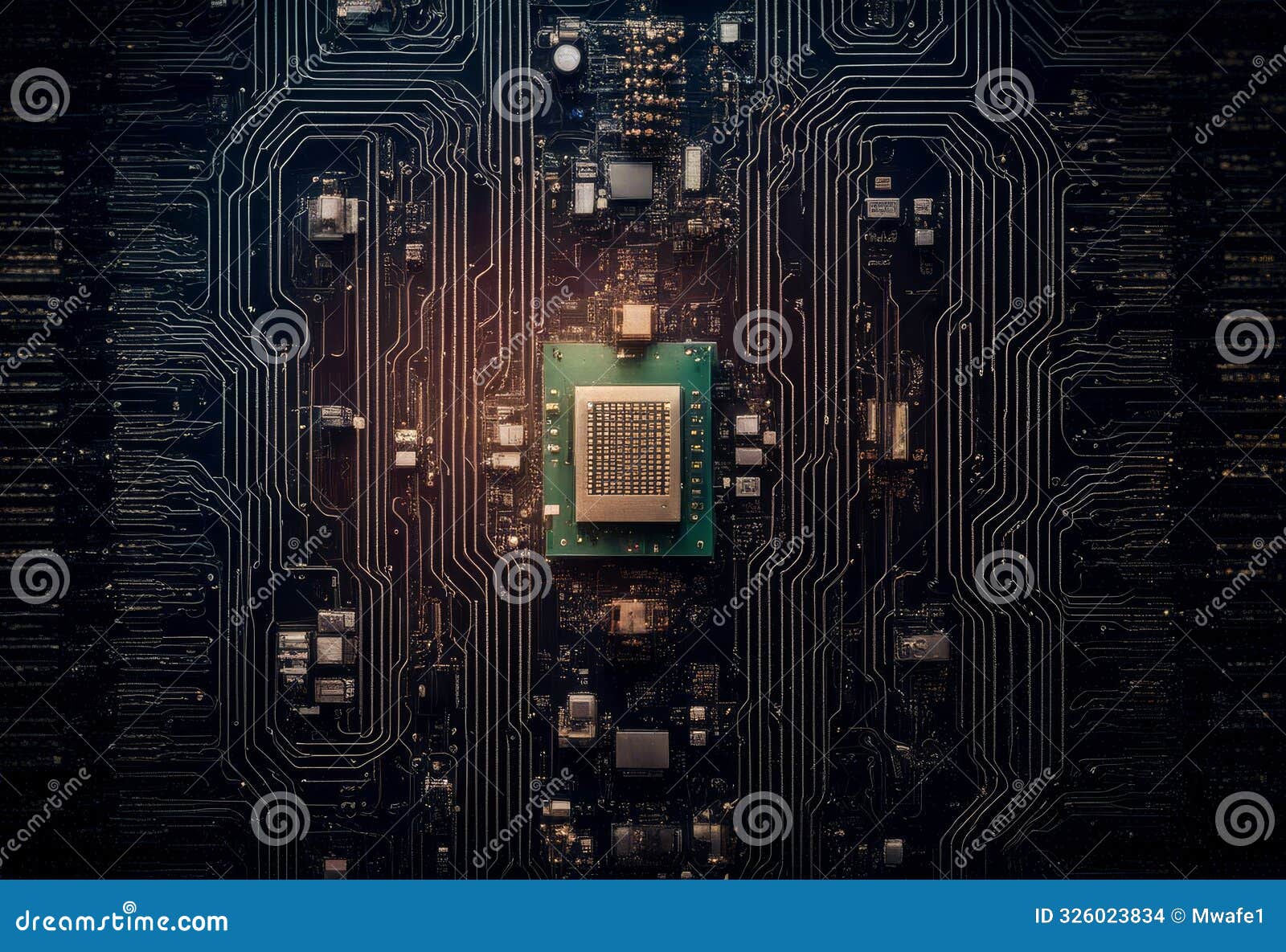 Brain server circuit stock photo. Image of light, brain - 326023834