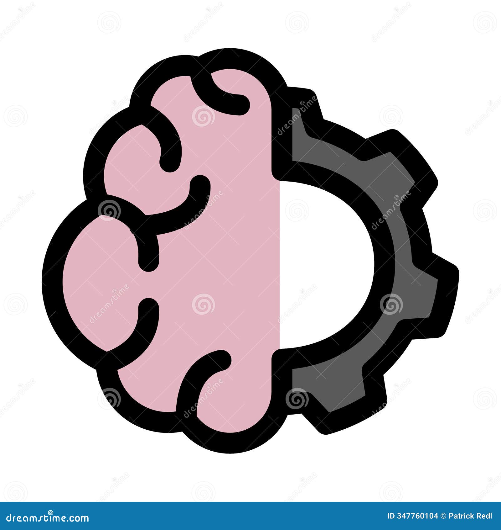 Brain Settings, Brainstorming Line Isolated Icon Can Be Easily Modified ...