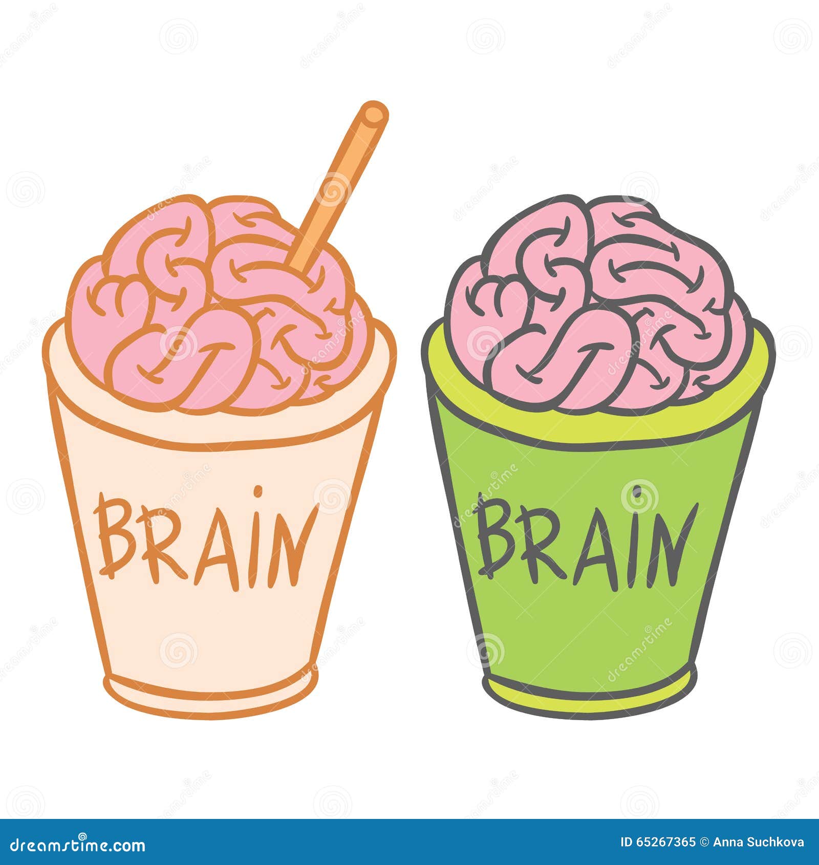 Brain shaker cocktail stock vector. Illustration of beverage - 65267365