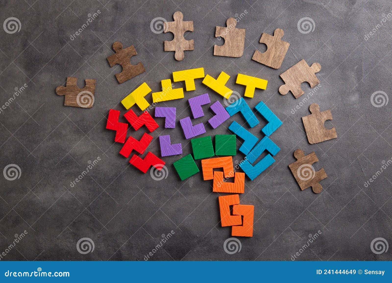 Brain Shaped Jigsaw Puzzle - Mental Health and Problems with Memory ...